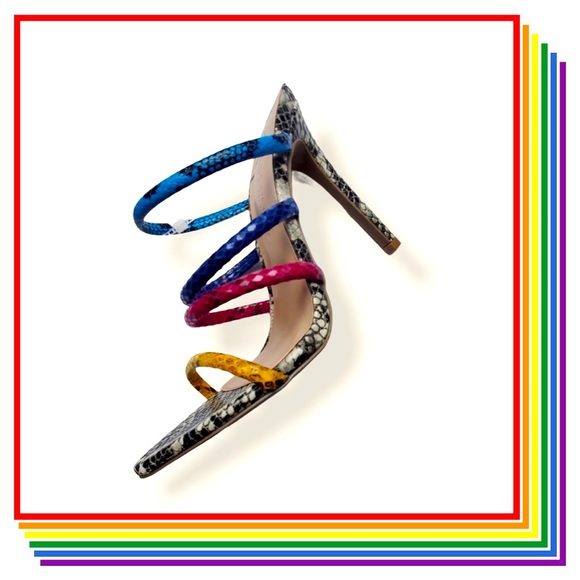 Wild Diva | Shoes | Rainbow High Heels Colorful 75 New | Poshmark